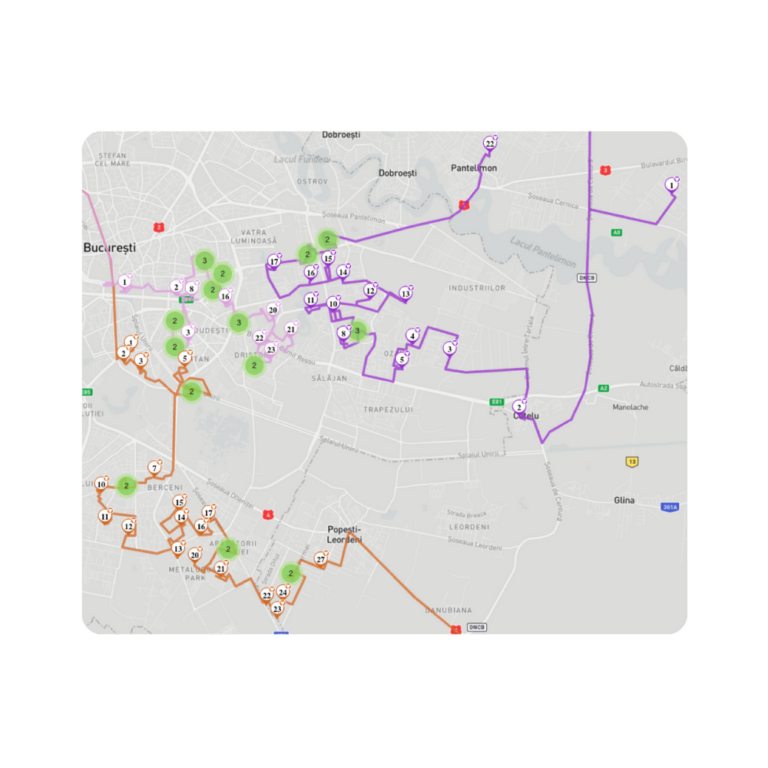 A delivery route optimization solution with Logistia Route Planner