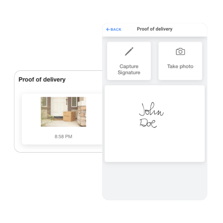 Capture the proof of the delivery with Logistia Route Planner
